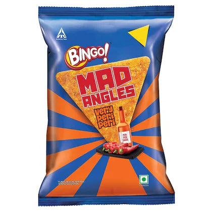 Bingo! Mad Angles Very Peri Peri - Spicy & Crunchy Corn-Based Triangle ...