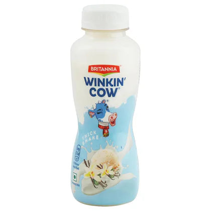 Britannia Winkin Cow Vanilla Thick Shake 180 ml (Bottle) – YoBudde
